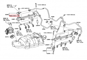 Кольцо уплотнительное топливной форсунки верхнее Toyota 90301-07037 ...